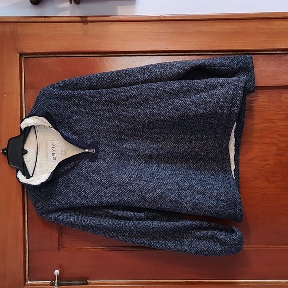 Orvis | Sweaters | Orvis Quarter Zip Fleece Lined Sweater | Poshmark